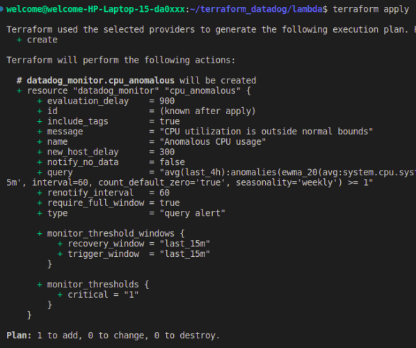 How To Automate the Datadog Monitor for Anomaly Detection with Terraform?